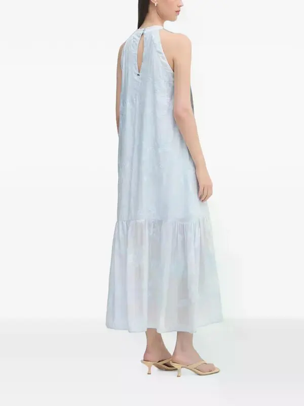 GAUDI Floral Embroidered Halterneck Maxi Dress
