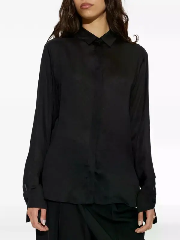 TOM FORD Silk Shirt With Classic Collar