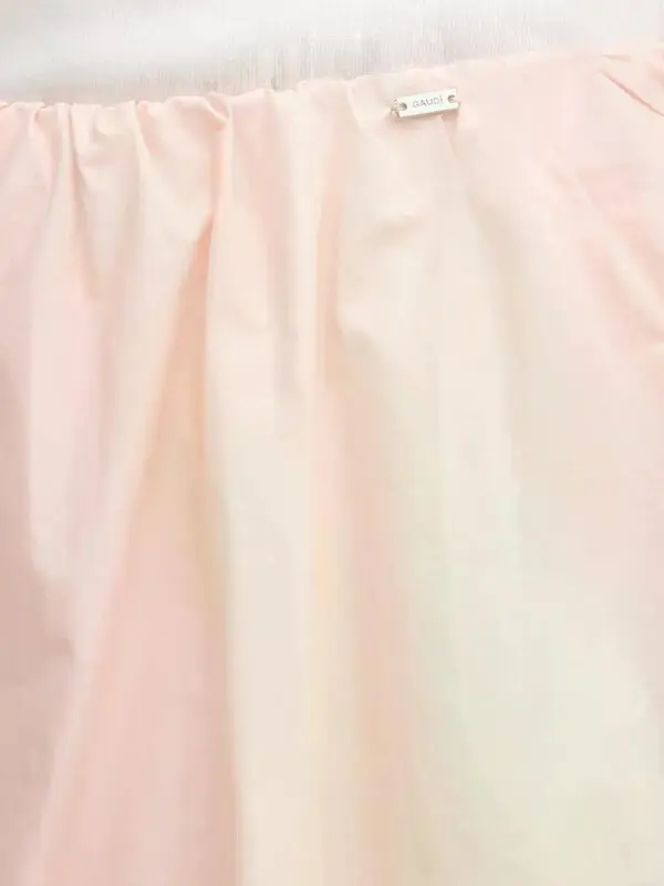 GAUDI Gathered Bubble-hem Mini Skirt