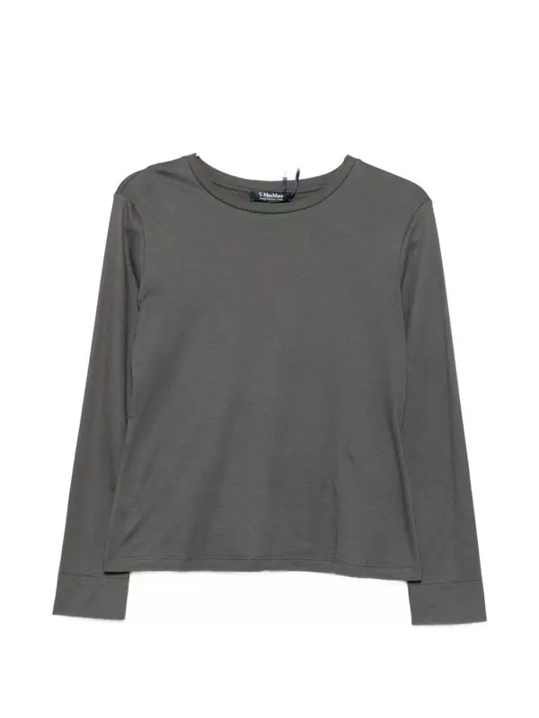 Max Mara Crew Neck Long Sleeve Top