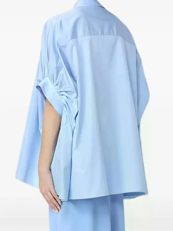 HANITA Gathered Short-sleeve Shirt
