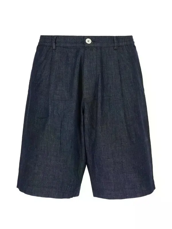 Alpha Studio Pleated Elasticated-waist Shorts