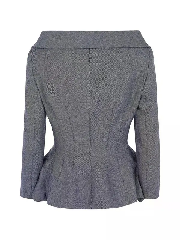 Magda Butrym Off-the-shoulder Peplum Blazer