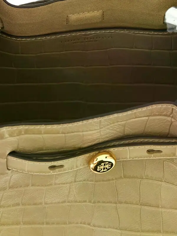 Tory Burch Small Romy Crocodile-effect Tote Bag