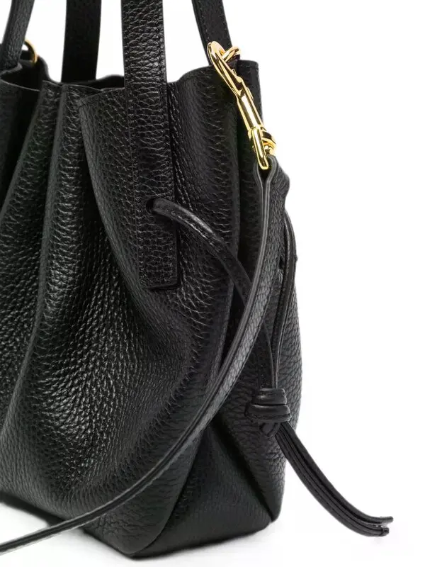 Yuzefi Mini Scallop Pebbled-leather Tote Bag