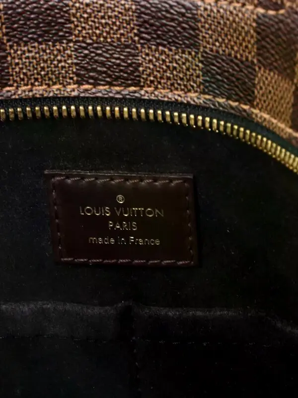LOUIS VUITTON Damier Leather Shoulder Bag - Black