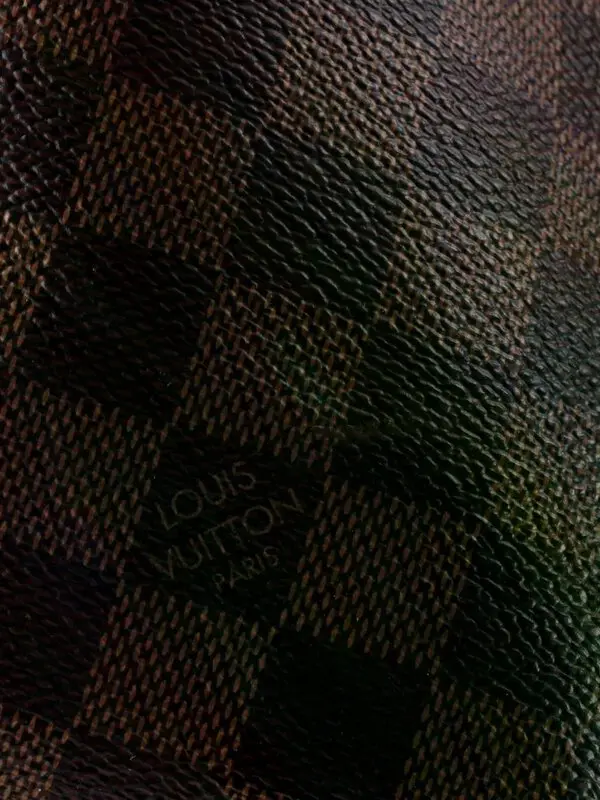LOUIS VUITTON Damier Leather Shoulder Bag - Black