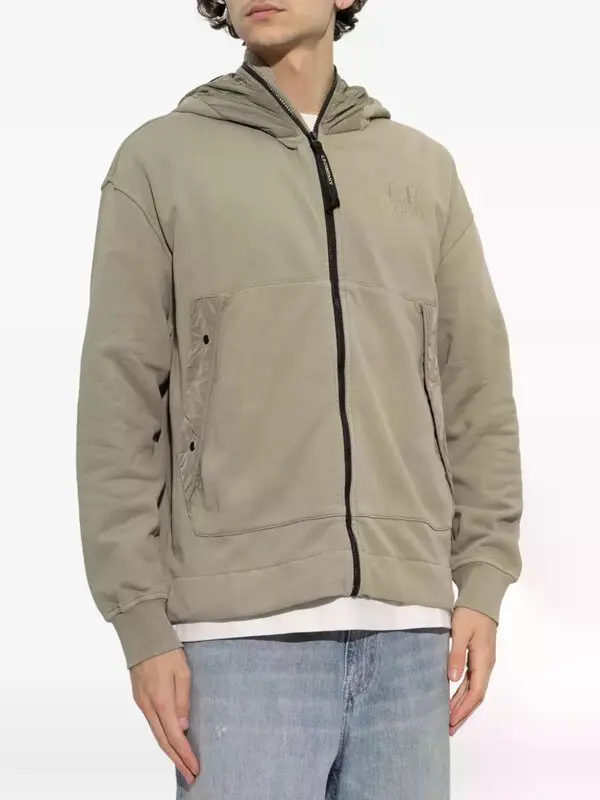 C.P. COMPANY Goggle-detail Zip-up Hoodie