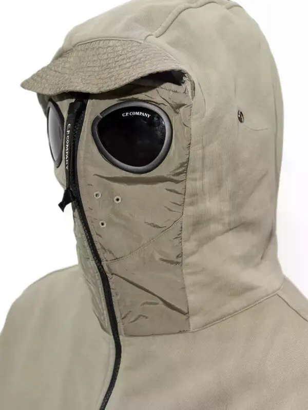 C.P. COMPANY Goggle-detail Zip-up Hoodie