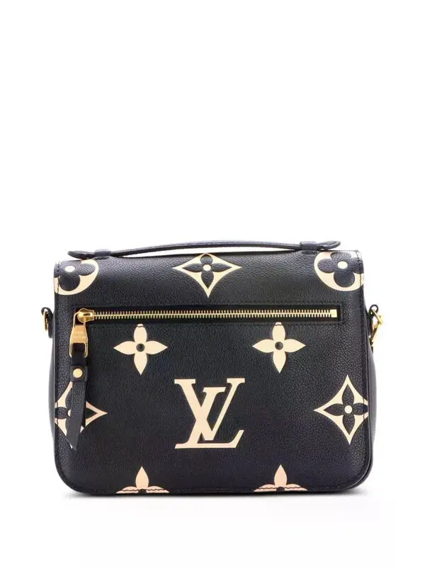 LOUIS VUITTON Monogram Empreinte Giant Pochette Métis Bag - Black