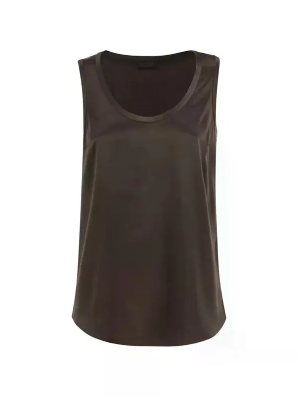 Brunello Cucinelli Reversible Silk-satin Top