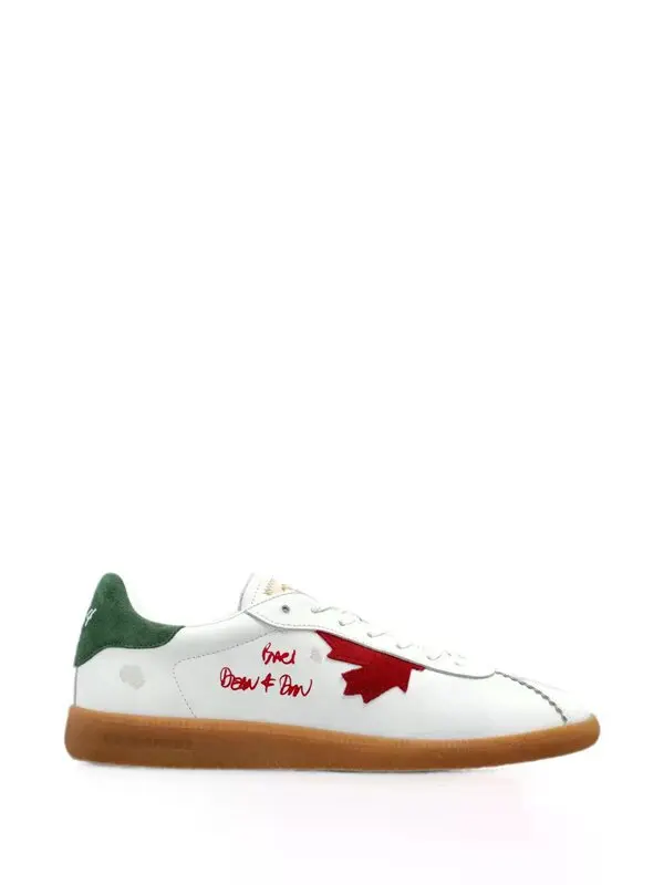 Dsquared2 Rebels Maple-leaf Embroidered Low-top Sneakers