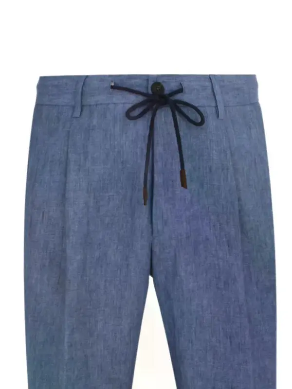 GRAN SASSO Drawstring Pleated Trousers