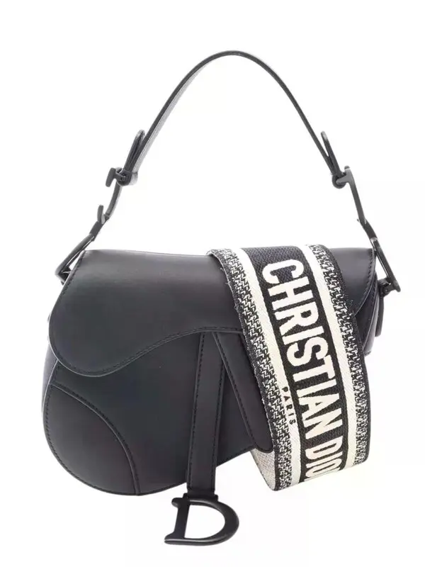 Dior 2000-2018 Mini Leather Saddle Bag Satchel
