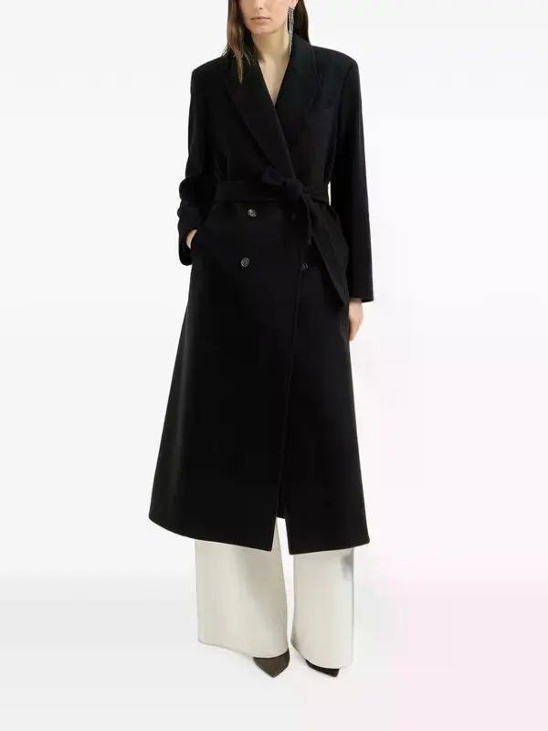 Brunello Cucinelli Double-breasted Belted Coat