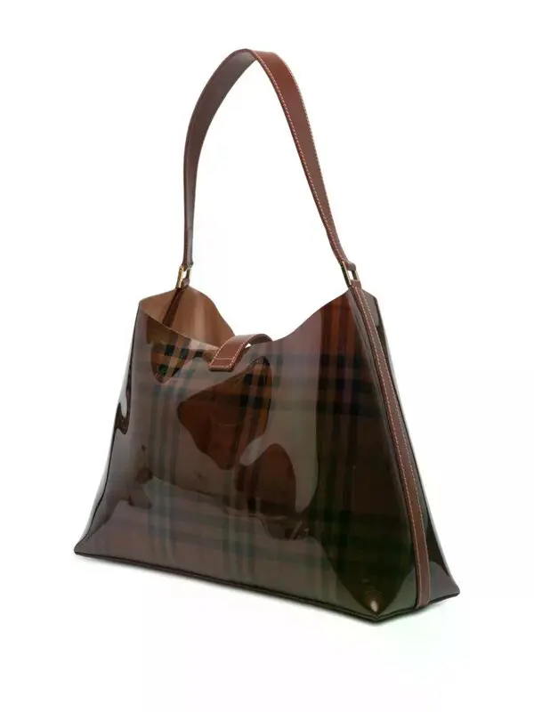 Burberry 2000-2017 Haymarket Check Pvc Shoulder Bag