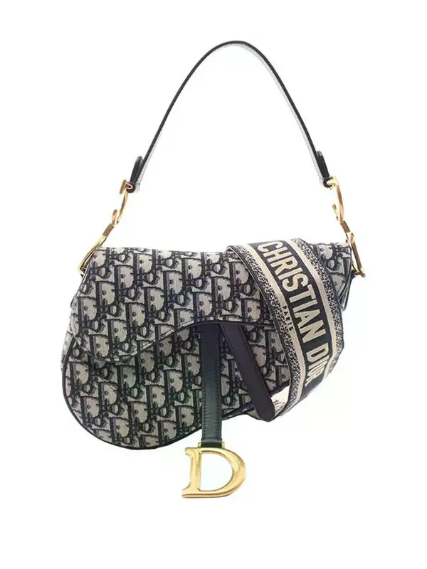 Dior 2010-2026 Oblique Canvas Saddle Bag Shoulder Bag