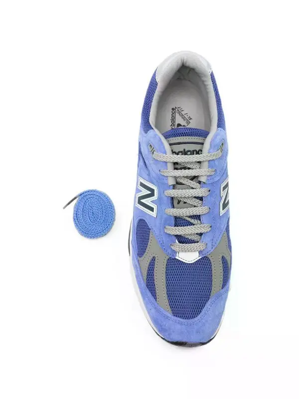 NEW BALANCE 991 "n" Logo Detail Sneakers - Blue