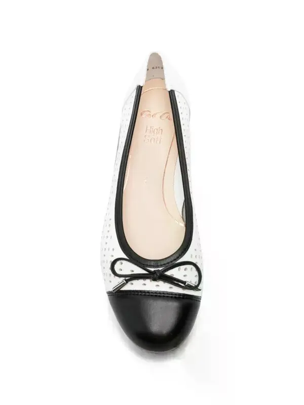 ARA Perforated-detail Ballet Flats