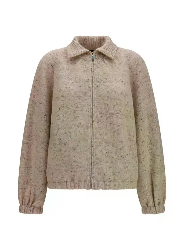 Fabiana Filippi Long-sleeve Zip-up Cardigan - Neutrals