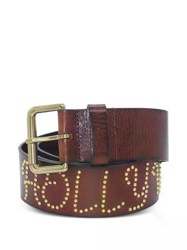 HTC LOS ANGELES Friends Of Hollywood Star Leather Belt - Brown