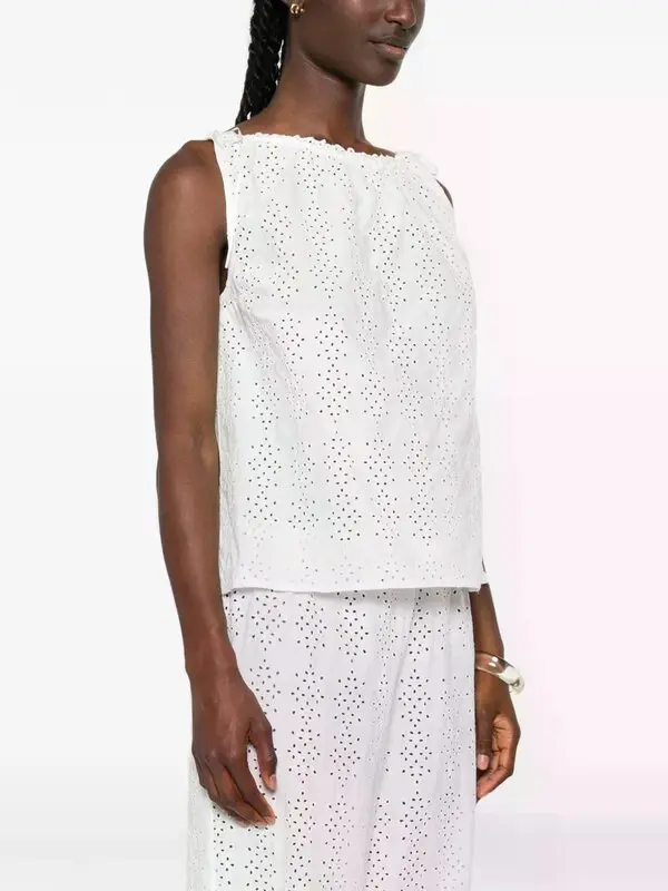 Posse Harriet Broderie Anglaise Blouse - White
