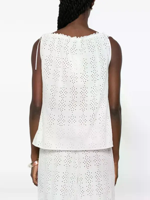 Posse Harriet Broderie Anglaise Blouse - White