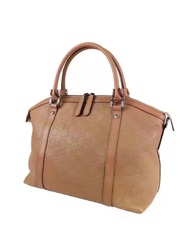 Gucci 2000-2015 Medium Guccissima Gg Charm Dome Satchel