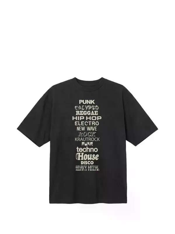 HTC LOS ANGELES Music Graphic-print T-shirt - Black