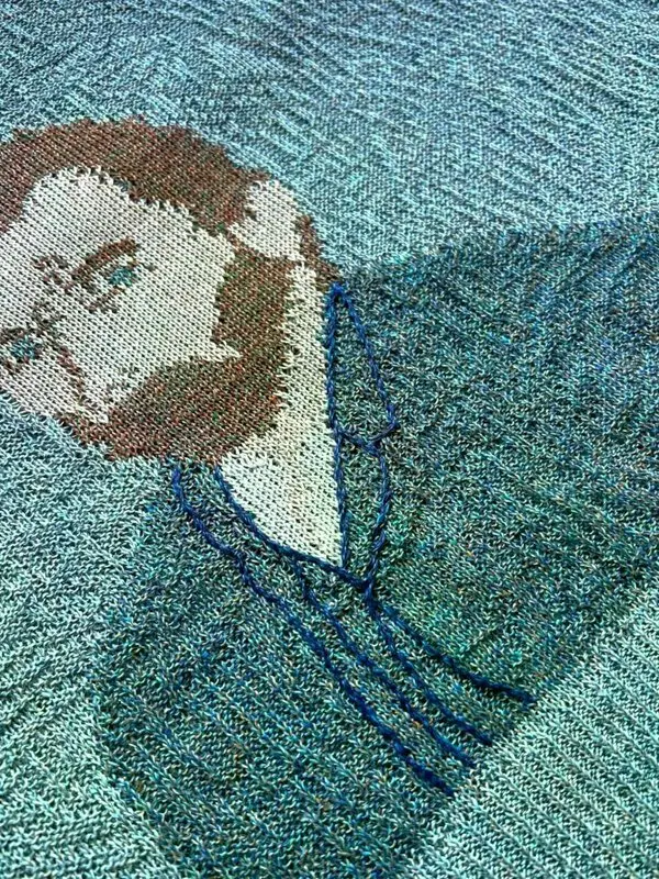 KOTA GUSHIKEN Van Gogh Intarsia Knit Sweater