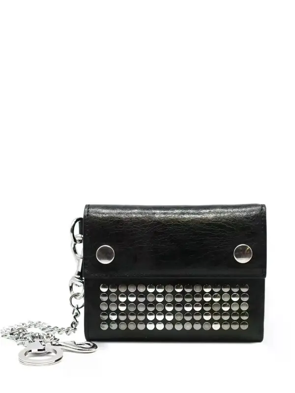 HTC LOS ANGELES 5.000 Stud-embellished Tri-fold Chain Wallet