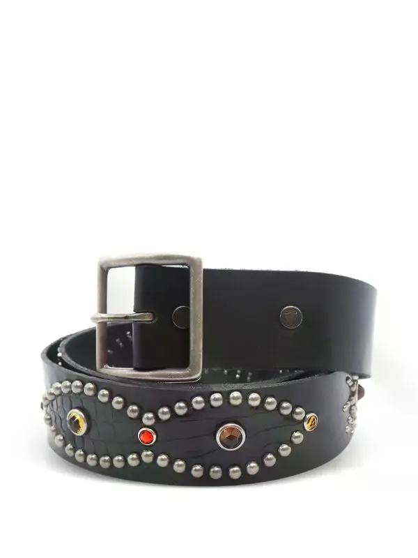 HTC LOS ANGELES Stud-embellished Crystal-embellished Belt