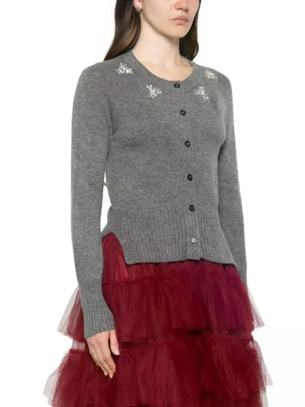 Simone Rocha Embellished Cashmere Cardigan