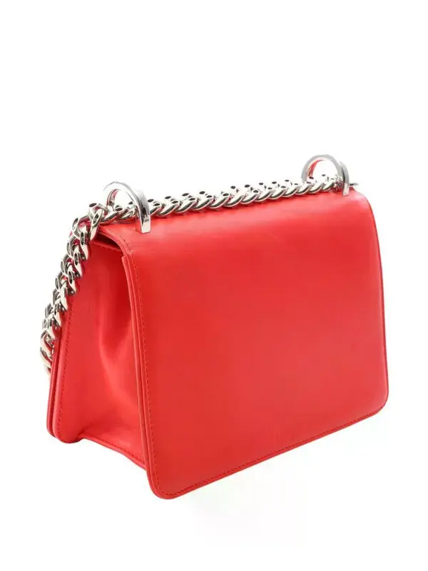 Dior 20th Century Leather Diorama Club Flap Shoulder Bag - Red
