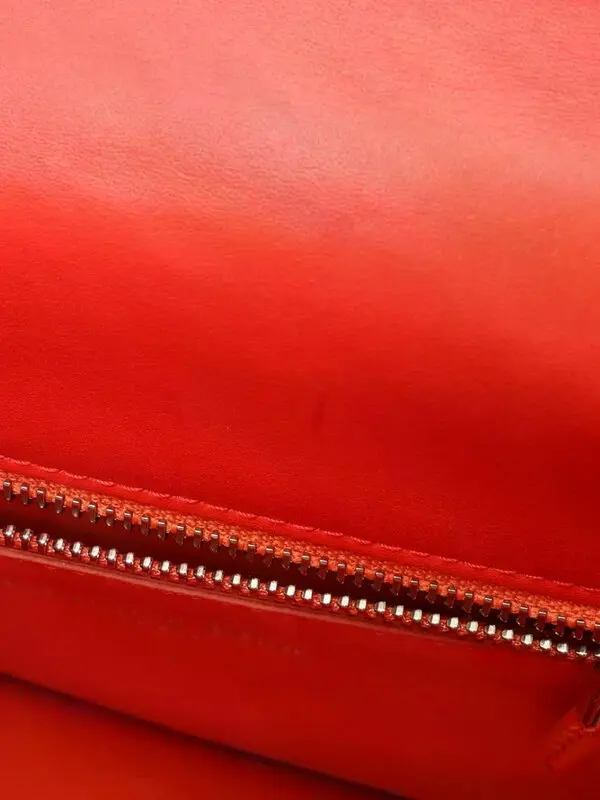 Dior 20th Century Leather Diorama Club Flap Shoulder Bag - Red