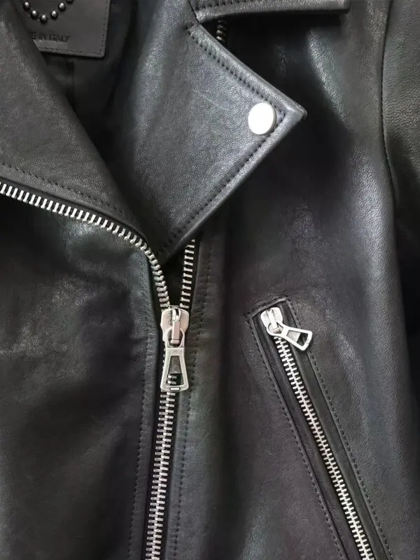 HTC LOS ANGELES New Celina Leather Biker Jacket
