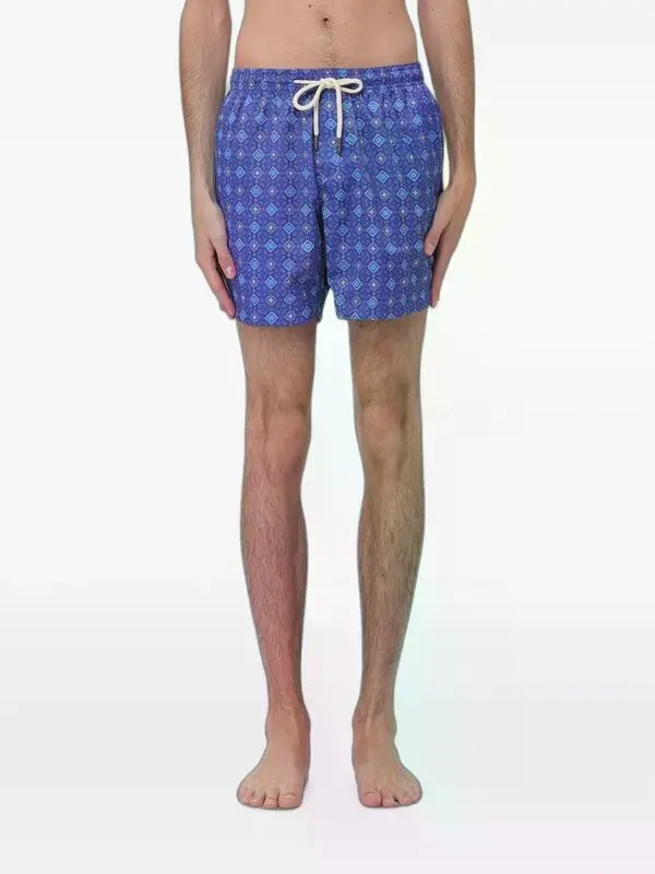PENINSULA SWIMWEAR Capresa Drawstring Swim Shorts - Blue
