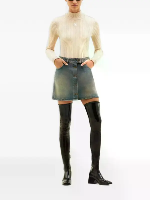 COURREGES Reedition Ribbed-knit Sweater