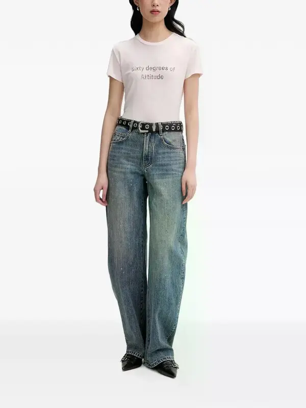 Miss Sixty Slogan-print T-shirt - Pink