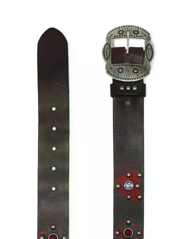 HTC LOS ANGELES Backdoor Stud-embellished Belt
