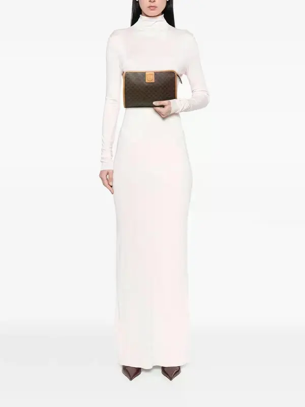 Celine 2012 Macadam Coated Canvas Clutch Bag