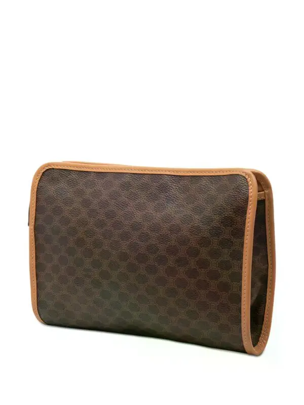 Celine 2012 Macadam Coated Canvas Clutch Bag