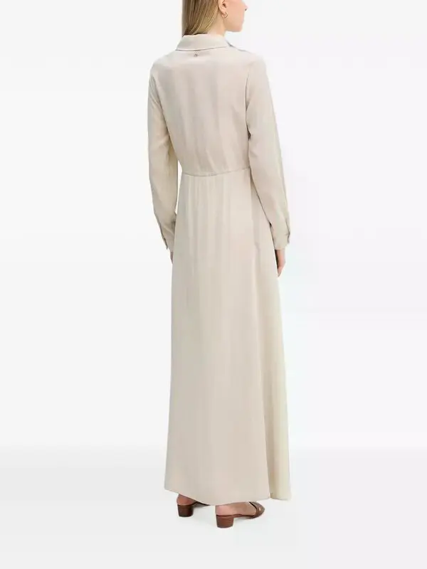 GAUDI Drawstring-waist Button-up Maxi Dress