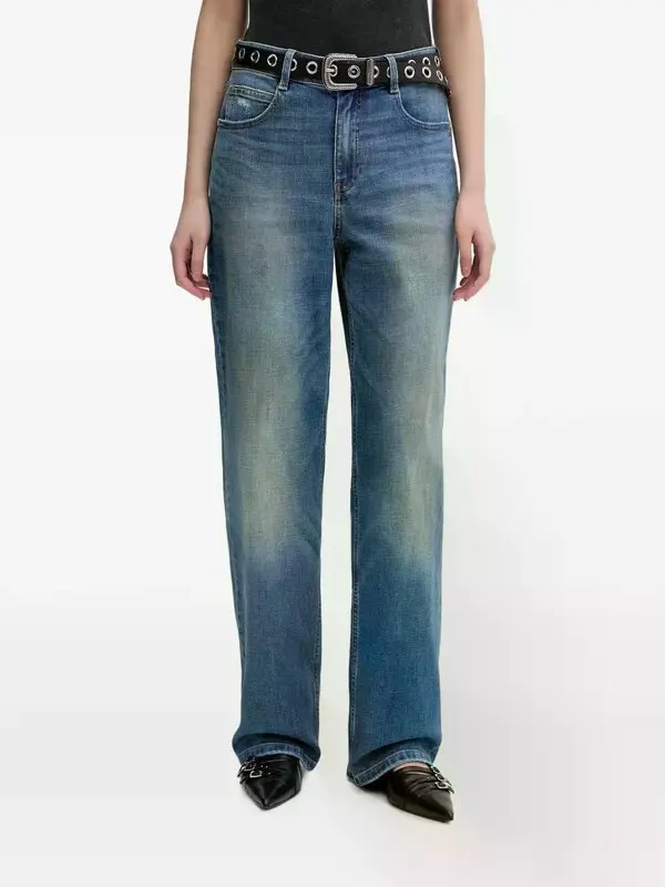 Miss Sixty Faded Straight-leg Jeans