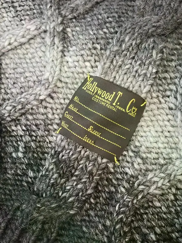 HTC LOS ANGELES Cable-knit Distressed Sweater