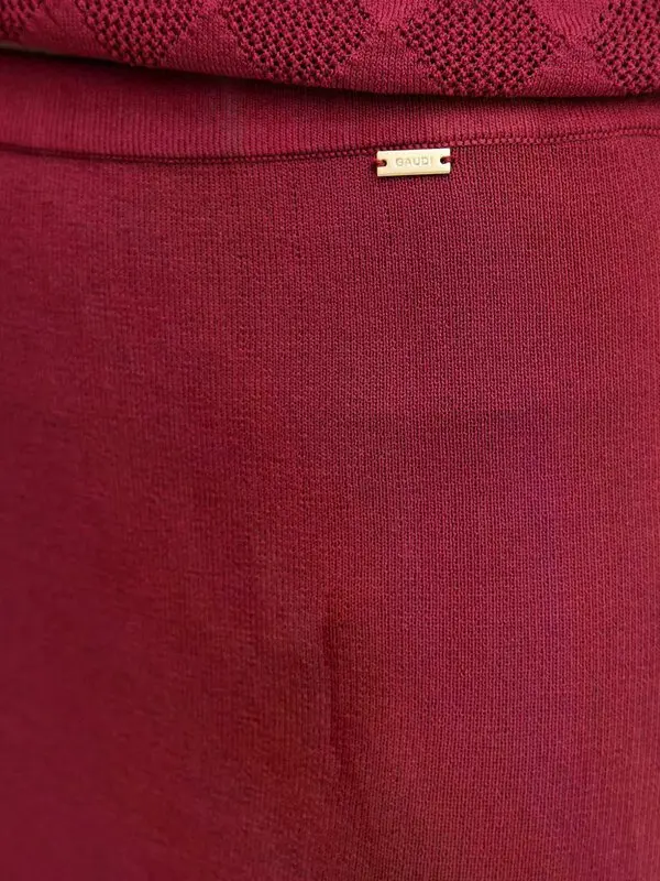 GAUDI Perforated-knit Midi Skirt