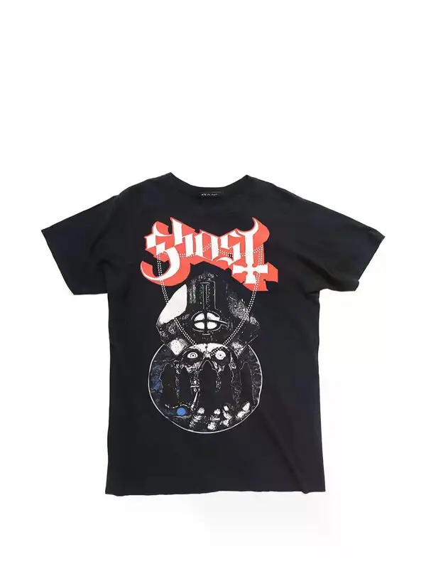 HTC LOS ANGELES Ghost Lux Studded T-shirt - Black