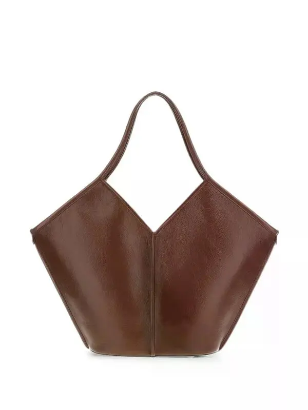 Hereu Calella Leather Shoulder Bag - Brown