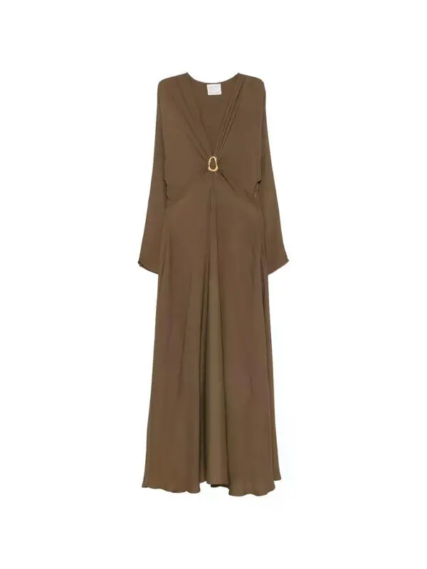 FORTE_FORTE V-neck Maxi Dress