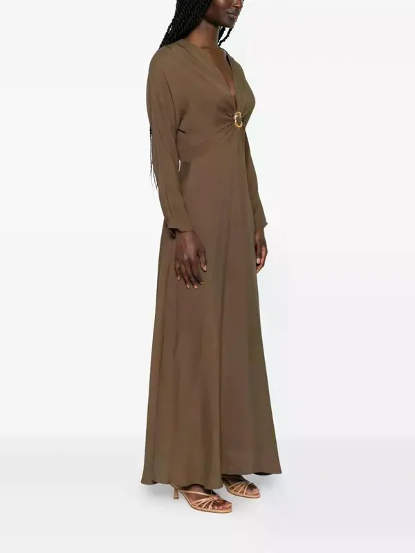 FORTE_FORTE V-neck Maxi Dress
